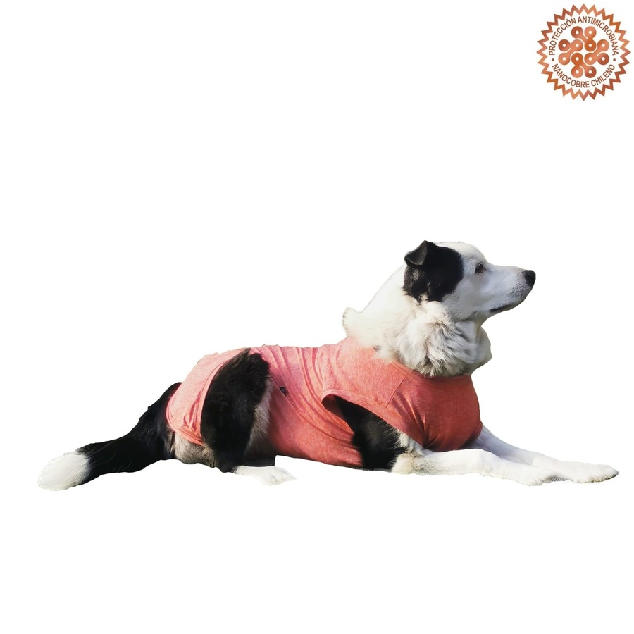 Body rojo con nano cobre para perros